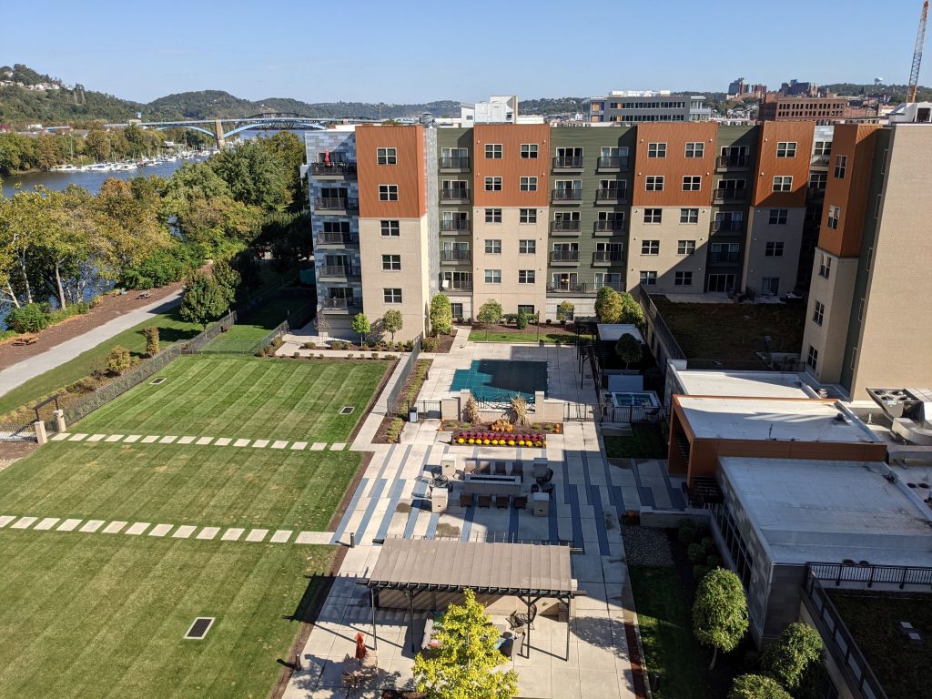 Large Apartment Building with a huge 300 units on the river